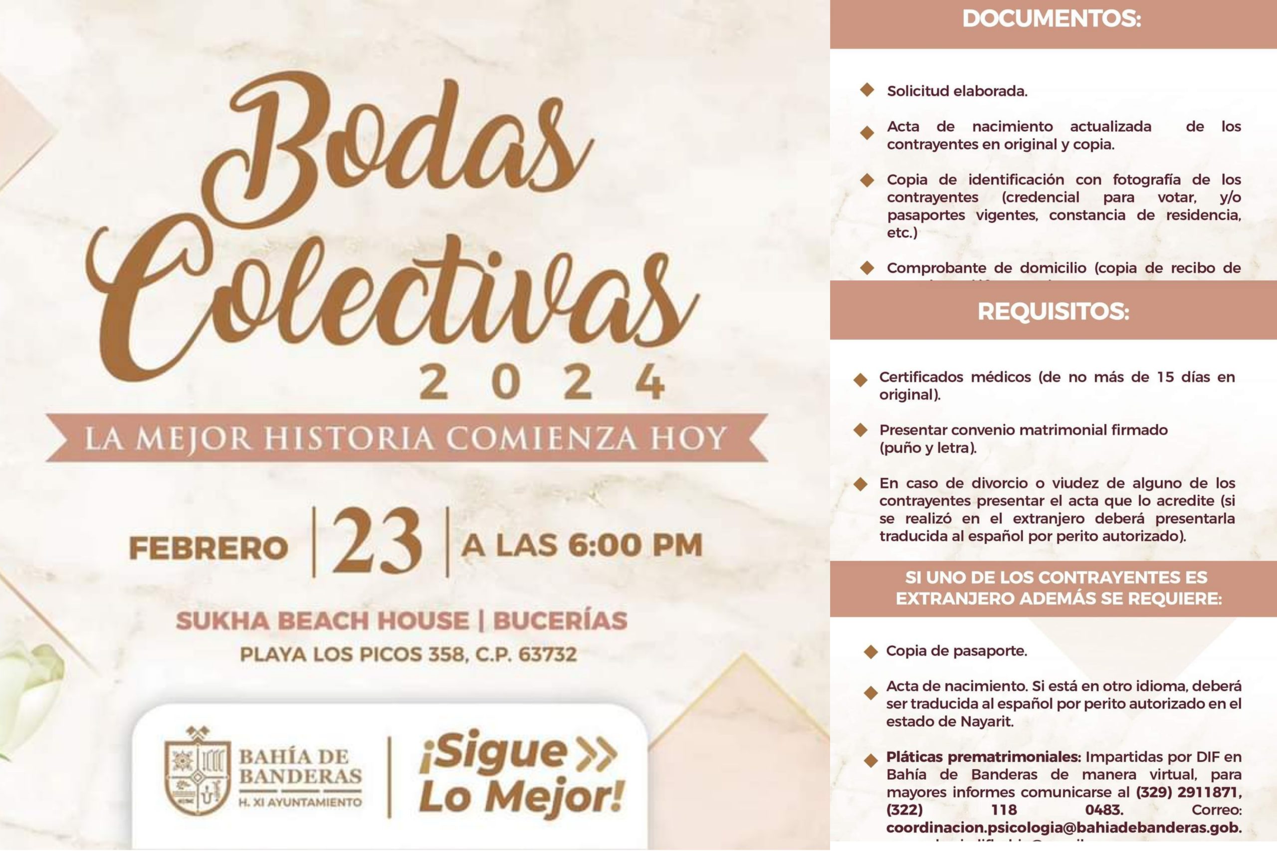 Ya hay fecha para las primeras Bodas Colectivas del 2024 | Puerto ...