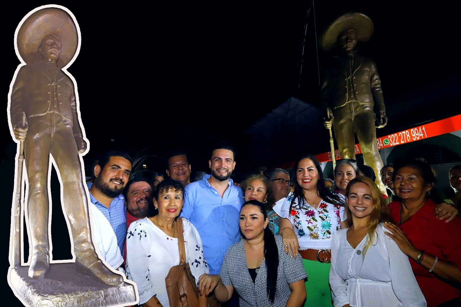 Munguía devela escultura de Emiliano Zapata | Puerto Vallarta | Bahía ...